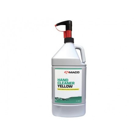 Handcleaner Maco "Yellow", Flasche und Handpumpe